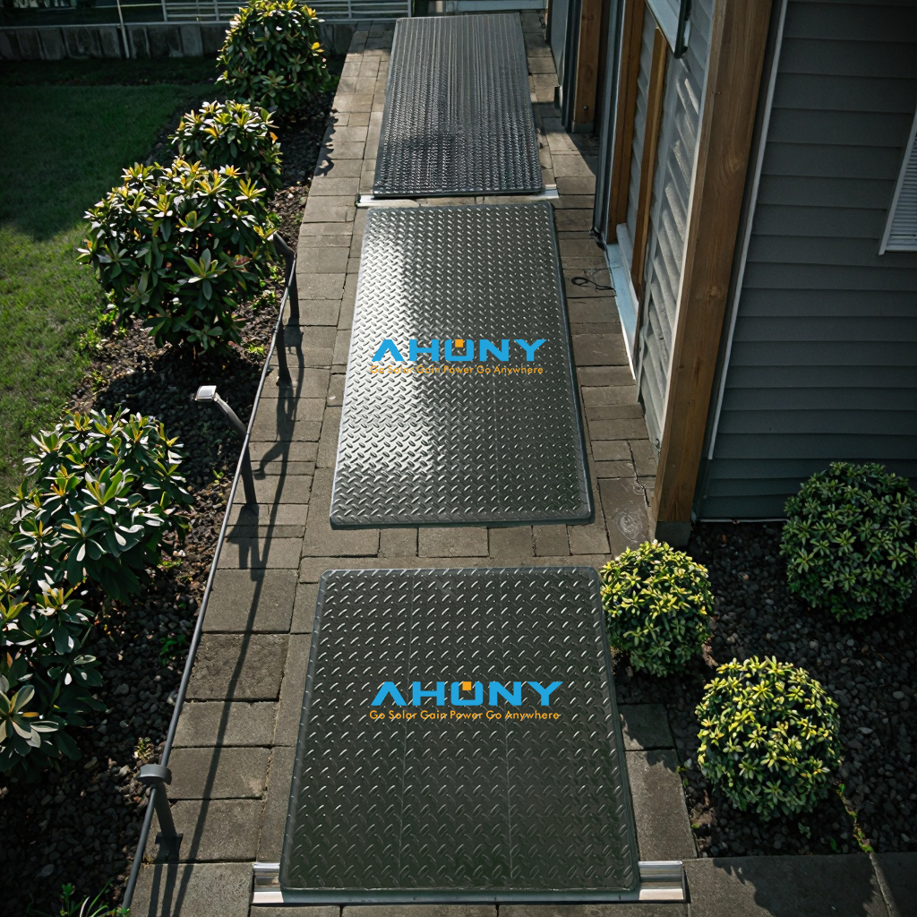 Walkable Solar Floor Tile Rough Surface PV Module Anti-slippery Floor ...