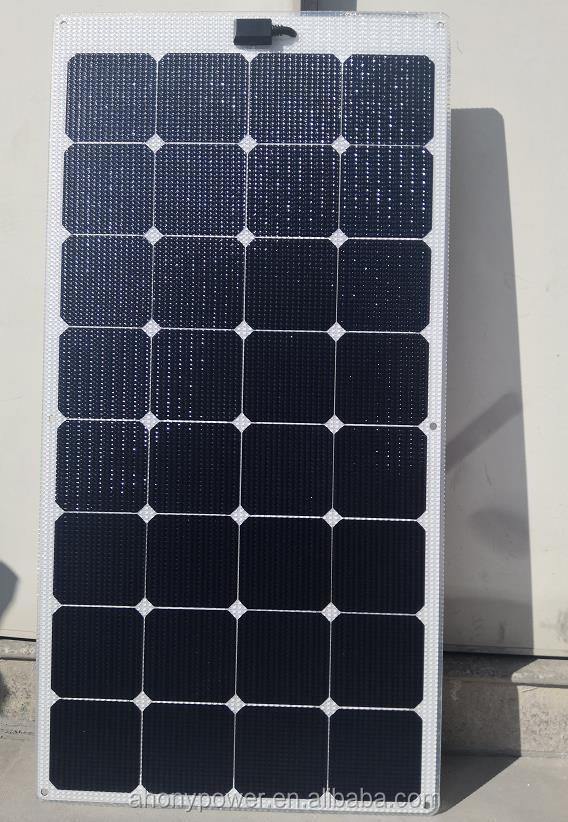Walk On Marine Solar PV Panels Back Contact Mono Cell 130w Solar Panel